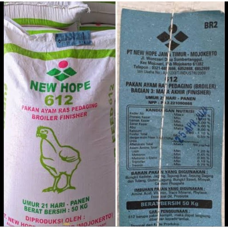 Jual New hope pakan ayam pedaging pur murah untuk hewan ternak 1kg ...