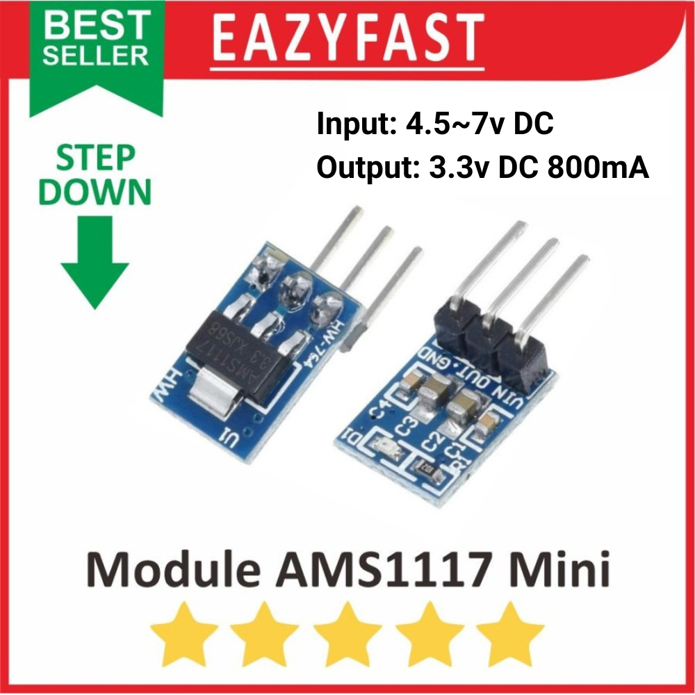Jual Step Down 1A AMS1117 Mini AMS Module Modul DC Power Supply ...