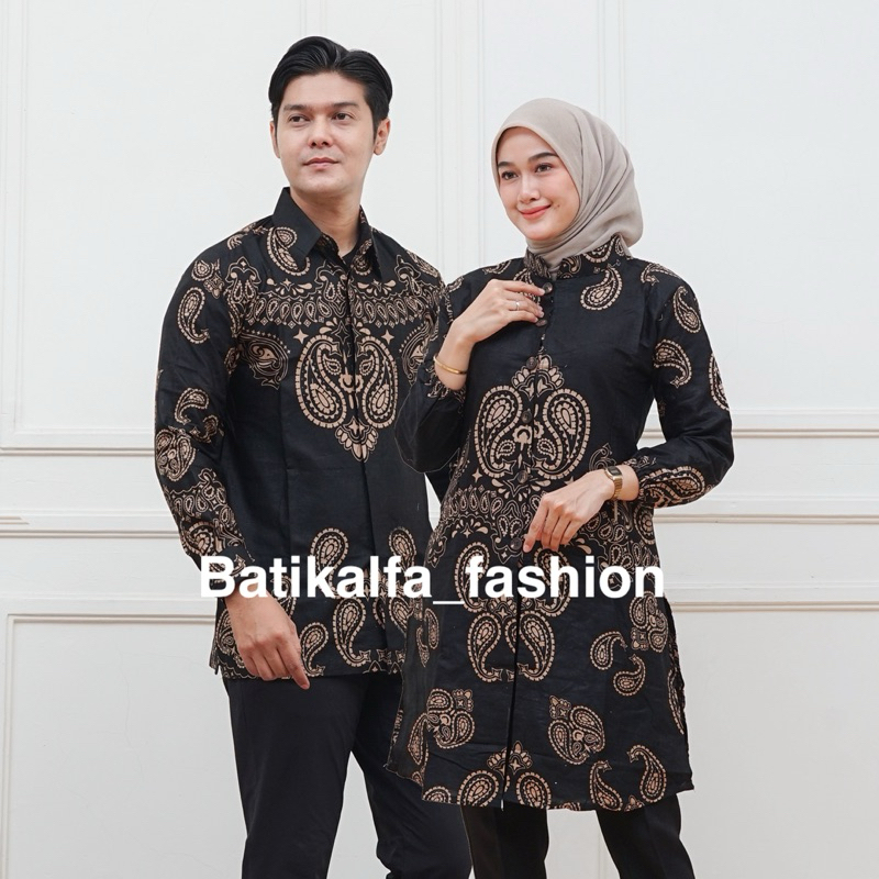 Jual Batikalfa_fashion Batik Couple Terbaru Baju Batik Pasangan Modern ...
