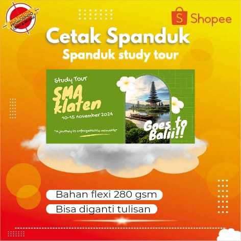 Jual Cetak Spanduk DOLAN BARENG ( GRATIS DESAIN ) bahan Flexi 280Gram ...