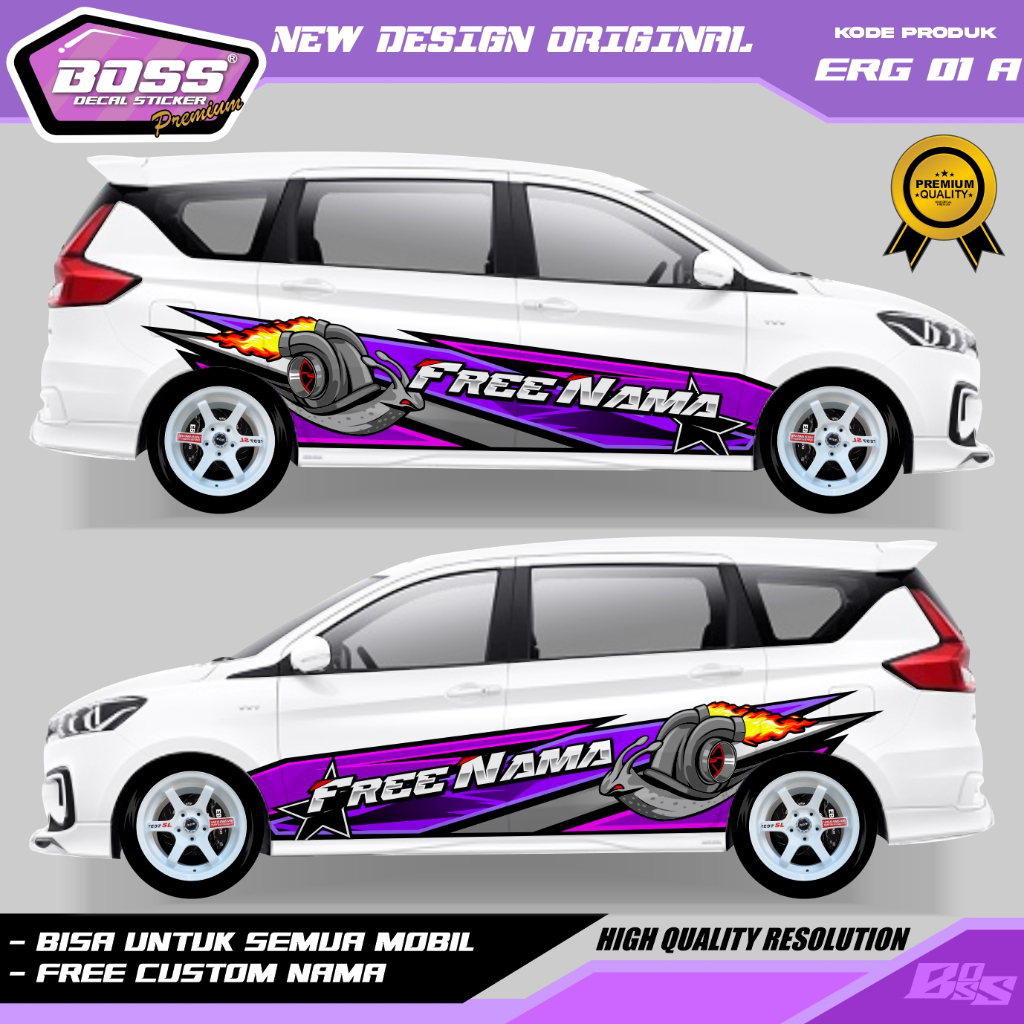 Jual ERG01-STIKER DECAL ERTIGA AVANZA SIGRA XENIA CALYA-STIKER SIPUT ...