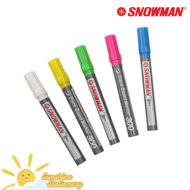 Jual [PCS] SNOWMAN Black Board Marker 300 Spidol Blackboard Fluorescent ...