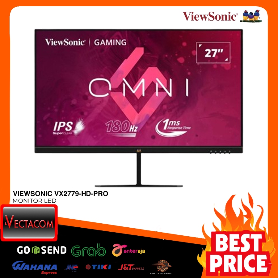Jual Monitor ViewSonic LED IPS VX2779-HD-PRO - Full HD 180Hz 27" Inch | Shopee Indonesia