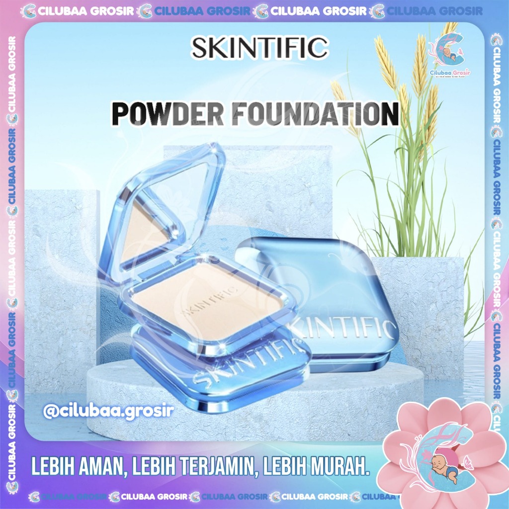 Jual SKINTIFIC Ultra Cover Powder Foundation 9gr || Two Way Cake ...
