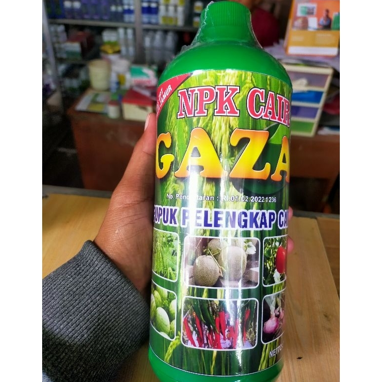 Jual Pupuk NPK Cair Gaza 1 Liter Pupuk Pelengkap | Shopee Indonesia