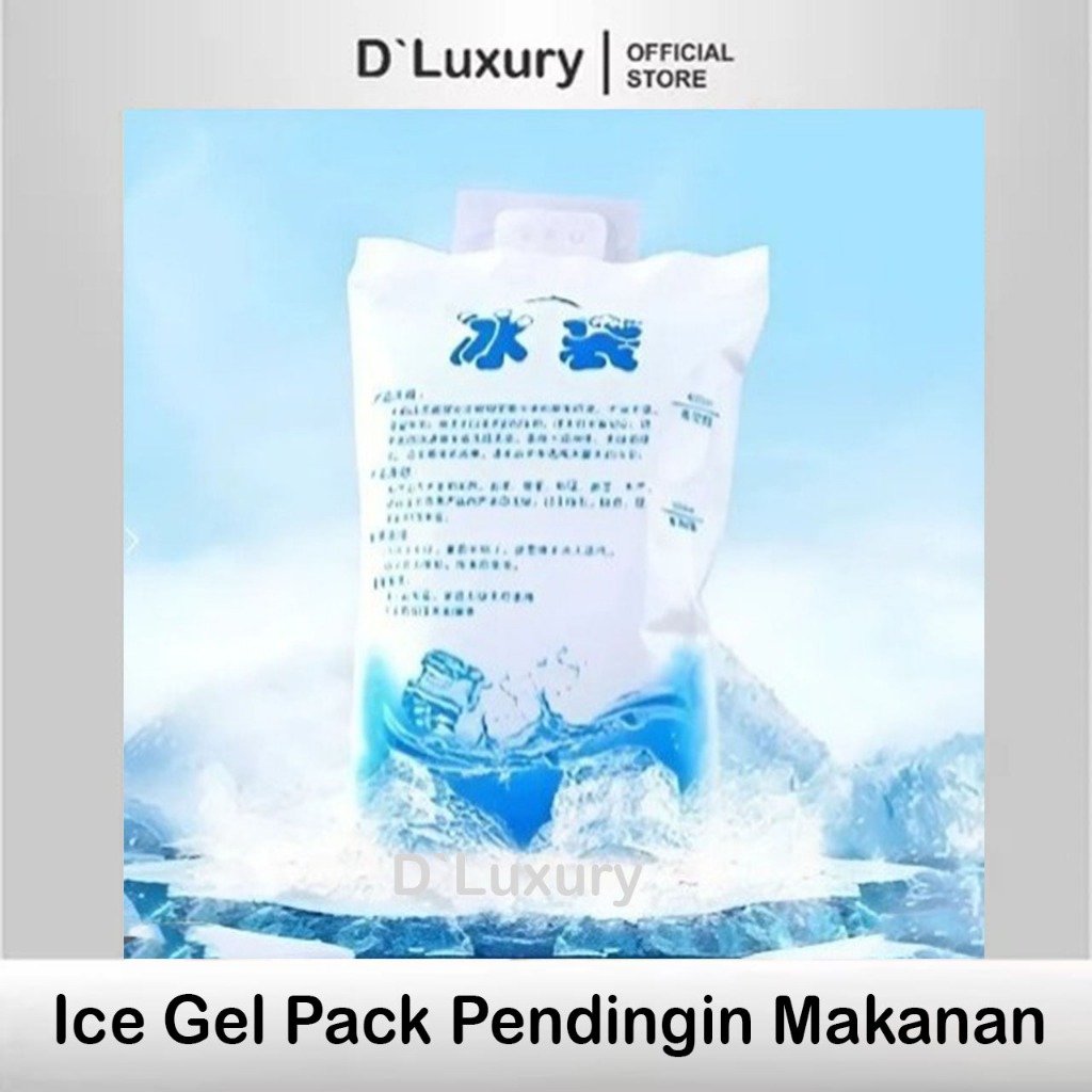 Jual Ice Gel Pack 200 ML Blue Cool Jelly Cooler Kantong Air Es ...
