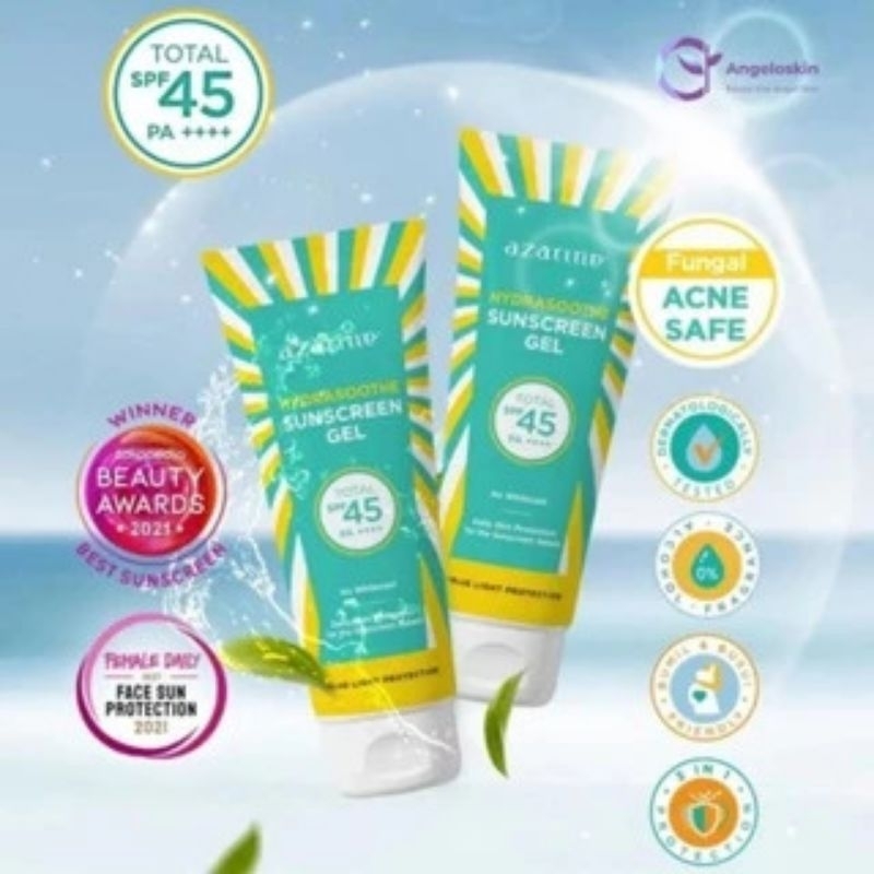 Jual GMR Shop Azarine Sunscreen/SS Gel SPF45 - Hydramax C SPF50 ...