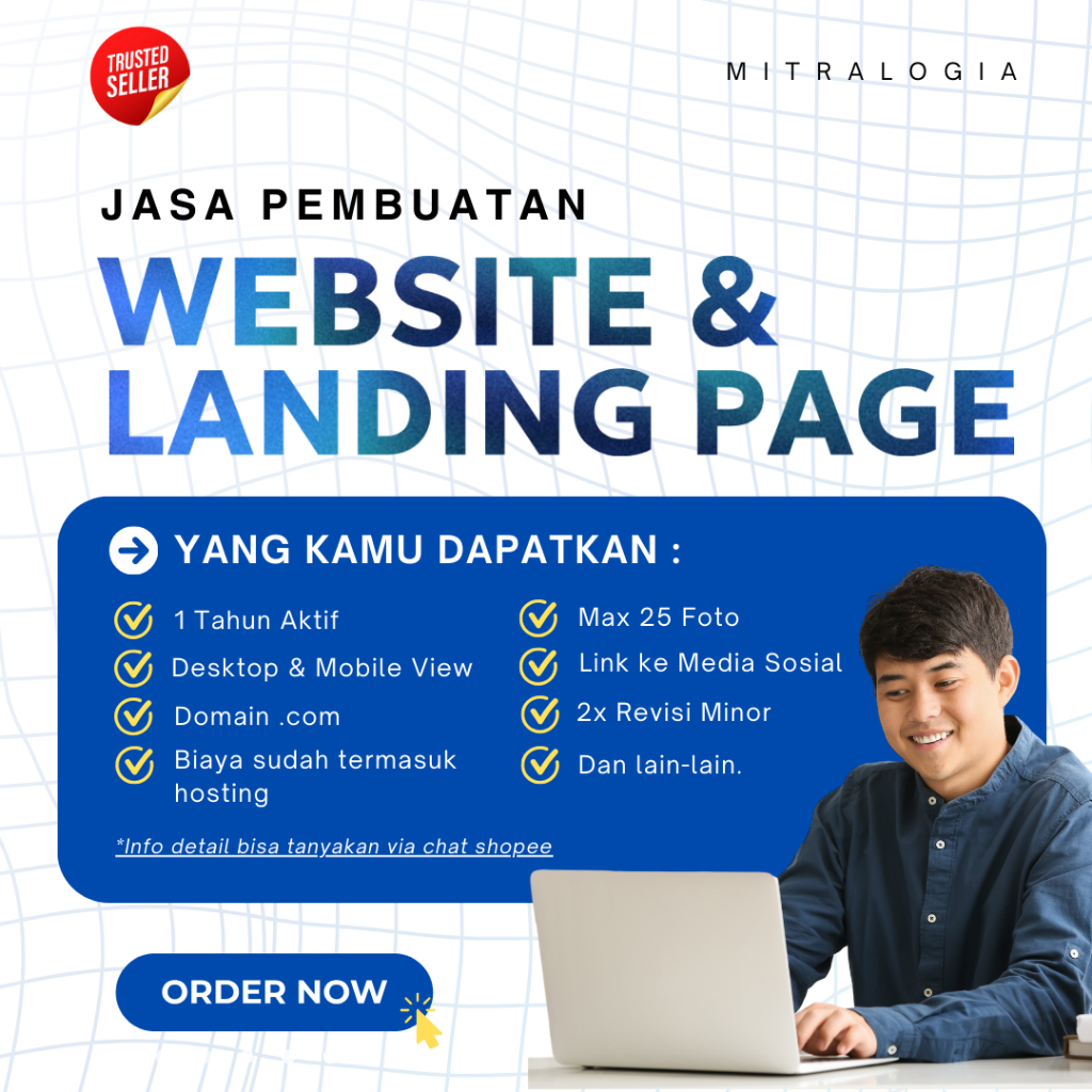 Jual Landing Page Jualan | Website UMKM | Website Perusahaan | Shopee ...