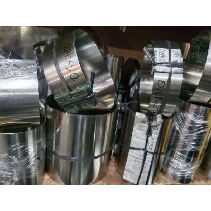 Jual SHIEM PLAT STAINLESS 304 0.5MM X 110MM X 270MM | Shopee Indonesia