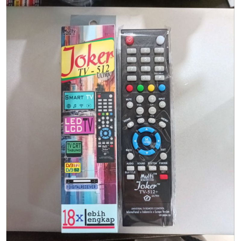 Jual Remote tv multi joker 512 lcd led receiver | Shopee Indonesia