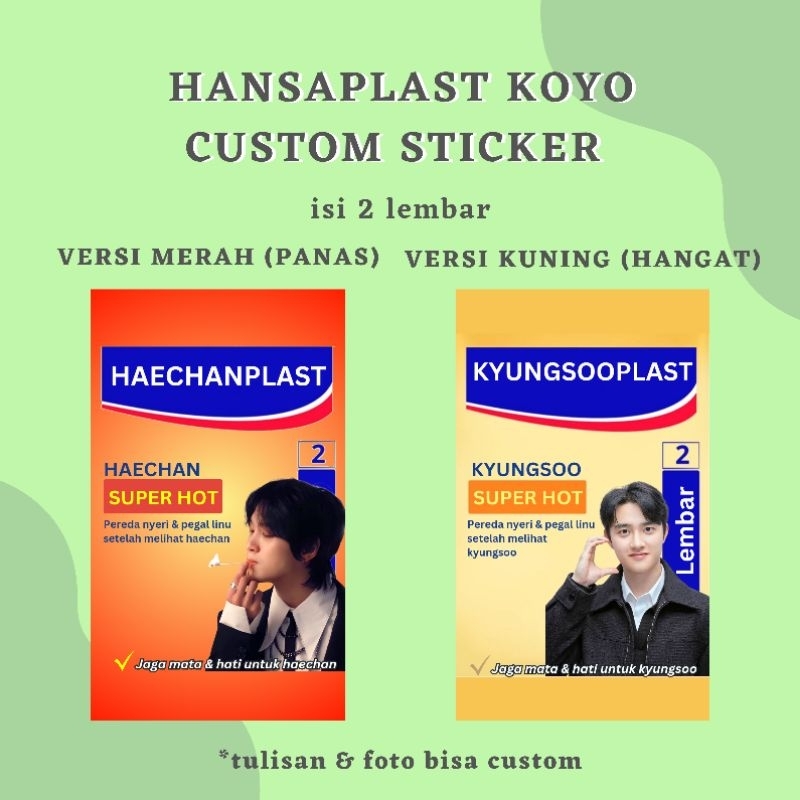 Jual STICKER HANSAPLAST KOYO NCT CUSTOM FREEBIES KONSER | Shopee Indonesia