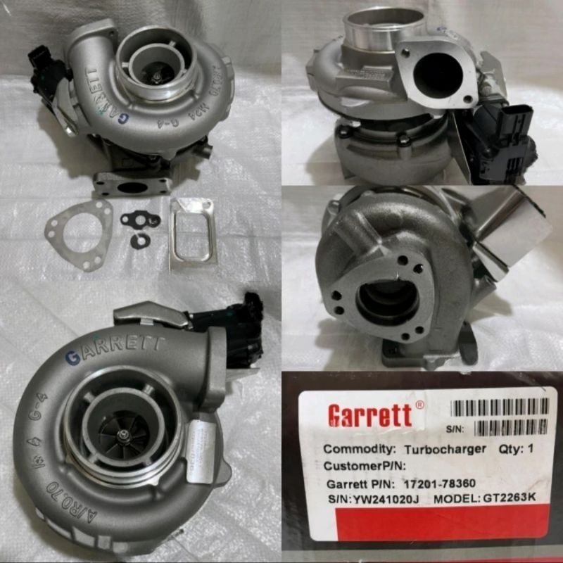 Jual TURBO CHARGER 17201-78360 TURBO HINO DUTRO 300 EURO 4 GARRETT ...