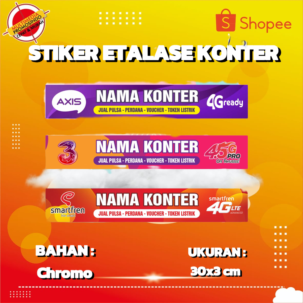 Jual STIKER ETALASE KONTER / TOKO | Shopee Indonesia