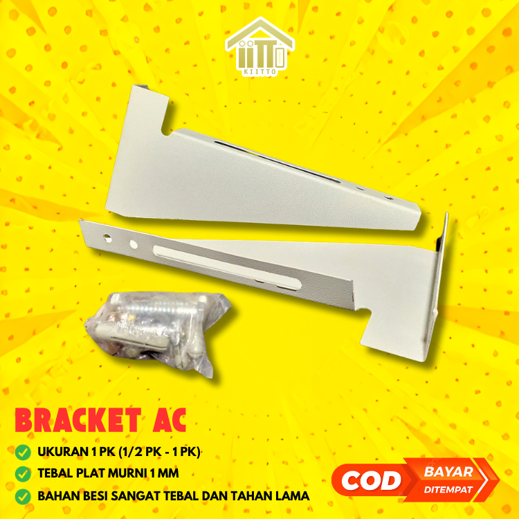 Jual SIKU AC SET DYNABOLT / BRACKET AC 1 PK TEBAL / BREKET AC OUTDOOR ...