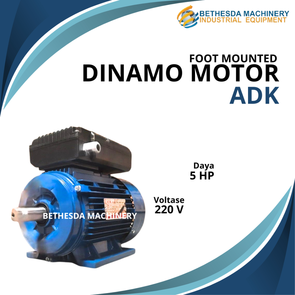 Jual Dinamo Motor 5 HP ADK Elektro Motor 5 HP 1 Phase B3 | Shopee Indonesia
