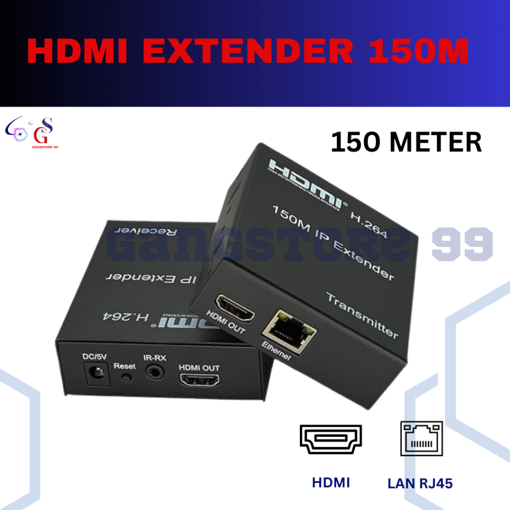 Jual HDMI Extender 150M, Hdmi Extender 150m IP Over Cat5e/6 ...