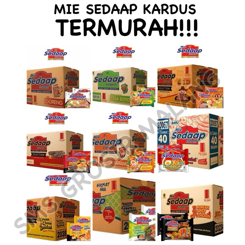 Jual MIE SEDAAP / MI SEDAAP / MIE SEDAP GORENG KARI SOTO BULDAN KOREAN ...