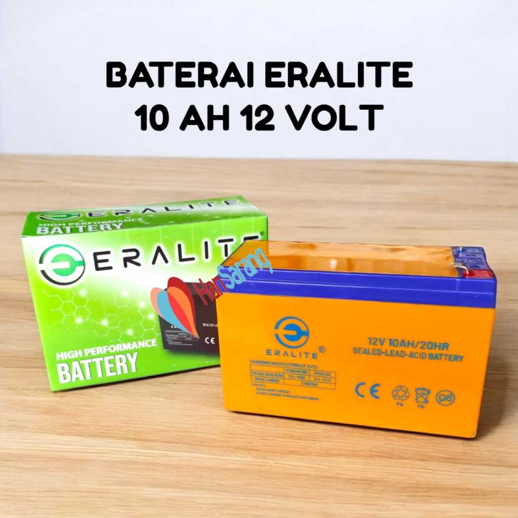 Jual Baterai Tangki sprayer elektrik UPS ERALITE Original 12V 10Ah aki ...