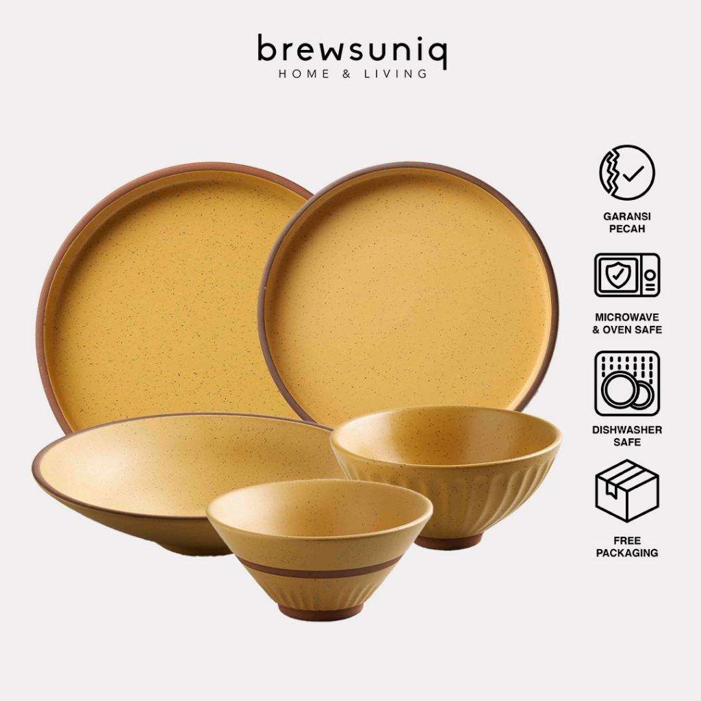 Jual Brewsuniq - Vestige-Copper Glaze Dinnerware / Piring Mangkok Makan ...
