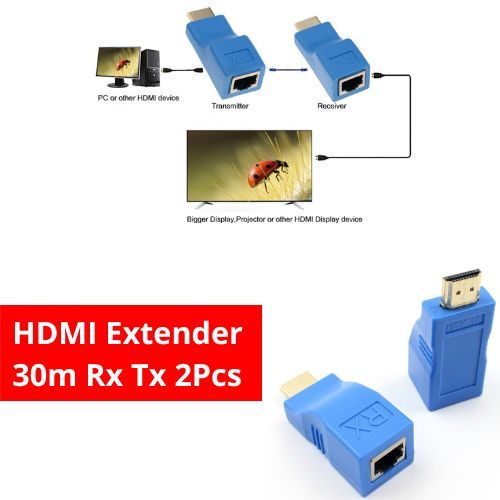 Jual HDMI Extender 30M RJ45 Lan Cat6 HDMI Extension Rj45 LAN | Shopee ...