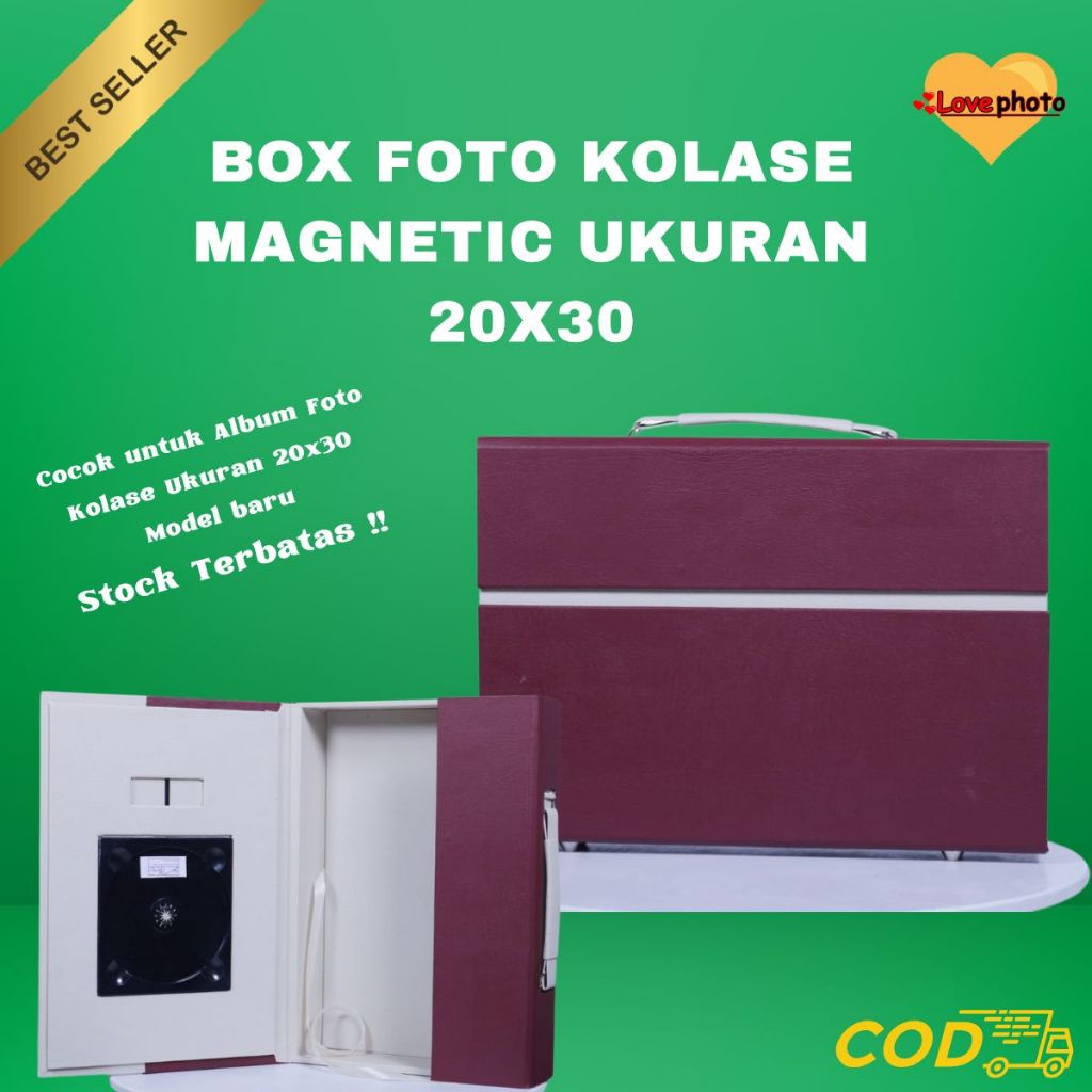Jual BOX MAGNETIC KHUSUS ALBUM FOTO KOLASE UKURAN 20X30 | Shopee Indonesia