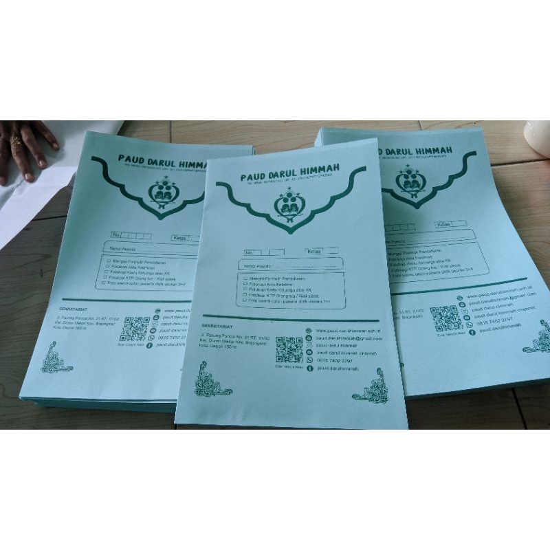 Jual Map / Stopmap dokumen F4 Custom Bahan bc Manila (Harga satuan, min ...