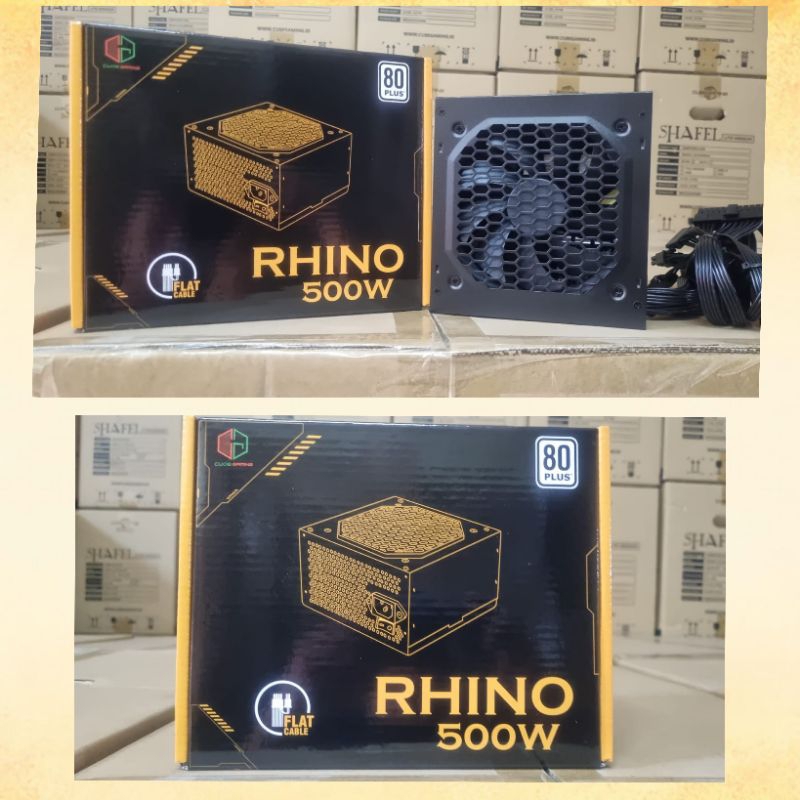 Jual Power Supply Cube Gaming RHINO 500W 80+ Flat Cable / PSU 500W | Shopee Indonesia