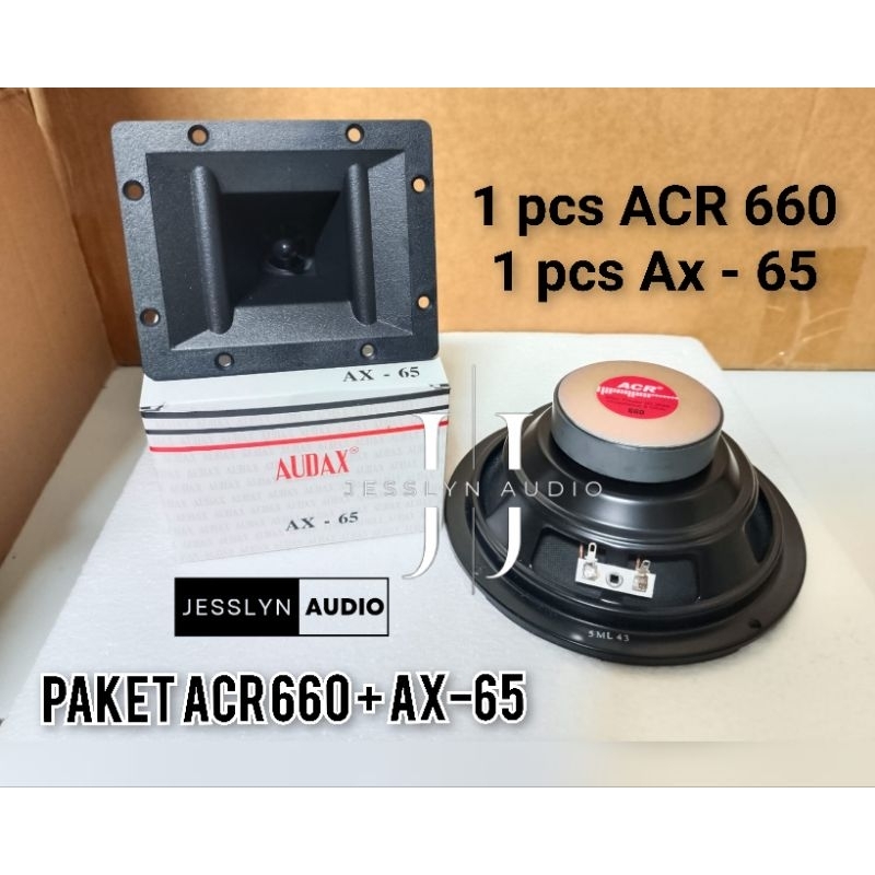 Jual Paket miniatur Speaker ACR 660 + tweeter Audax AX - 65 original ...