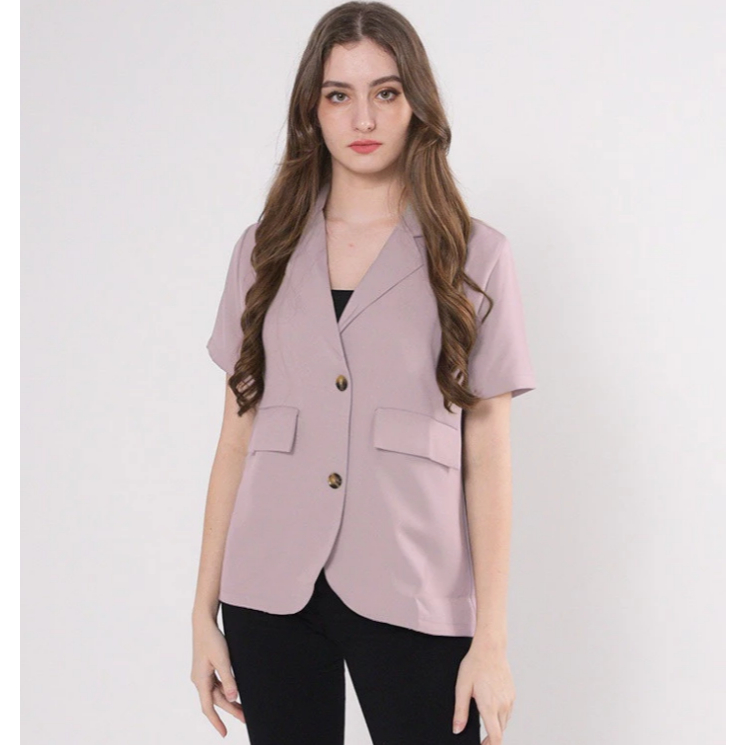 Jual Lewis Blazer pendek wanita terbaru 2024 shakila premium 3 UKURAN ...
