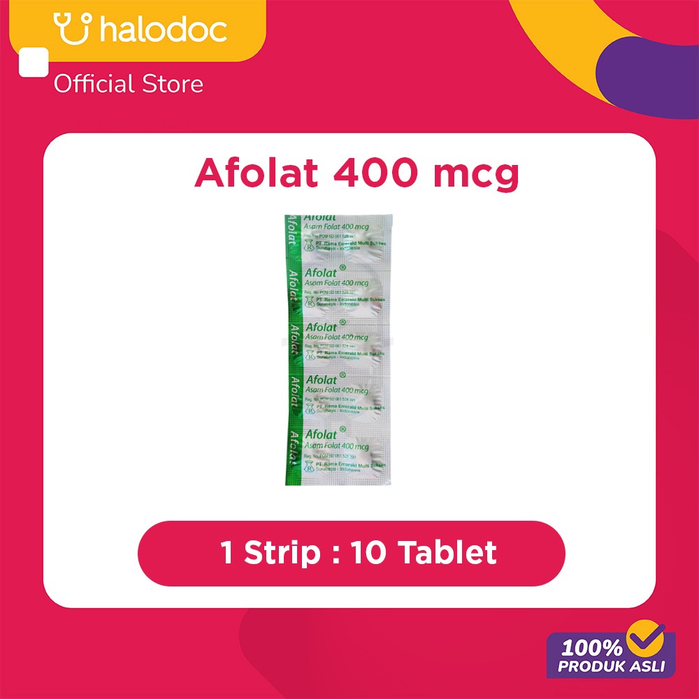Jual Afolat 400 mcg 10 Tablet | Shopee Indonesia