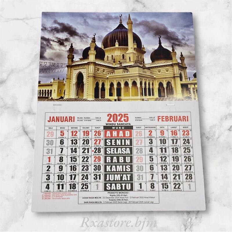 Jual kalender kantor // kalender rumah // kalender dinding 2025 ...