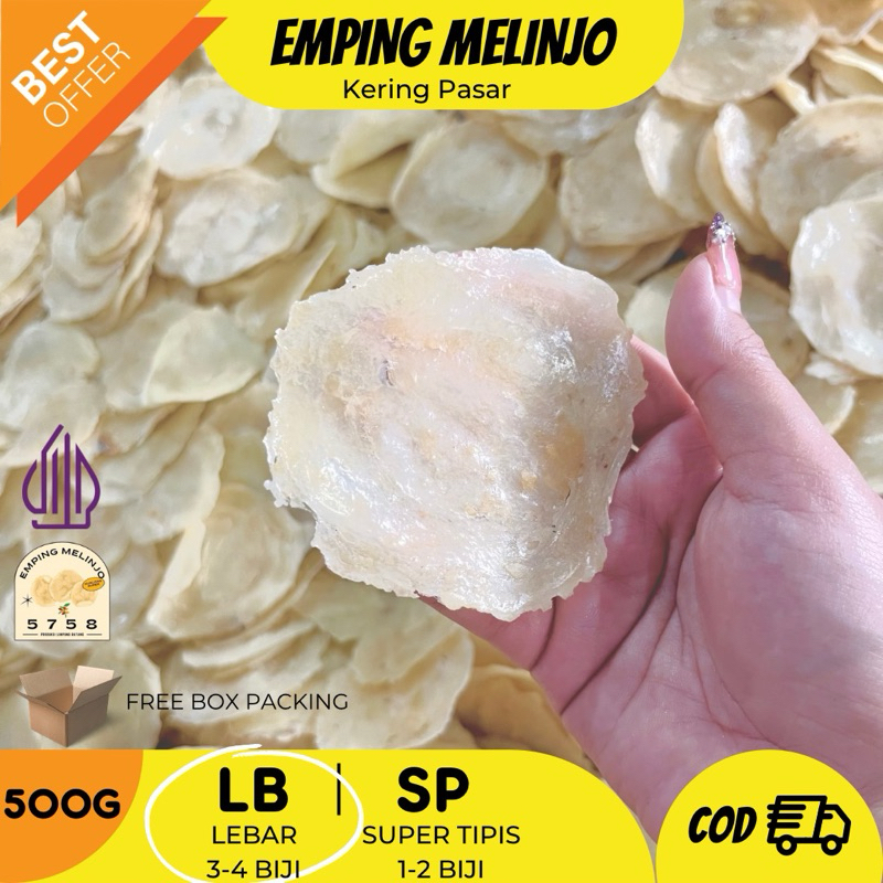 Jual Emping Melinjo LB 500g Mentah- produksi asli limpung | Shopee Indonesia