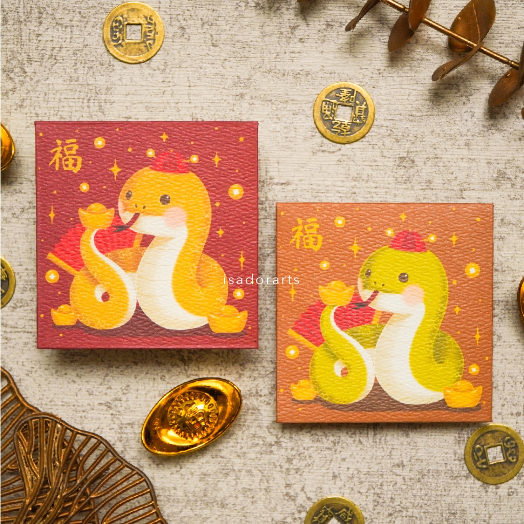 Jual 10pcs Angpao Imlek Premium 2025 Ular Snake Hong Bao Amplop Uang ...