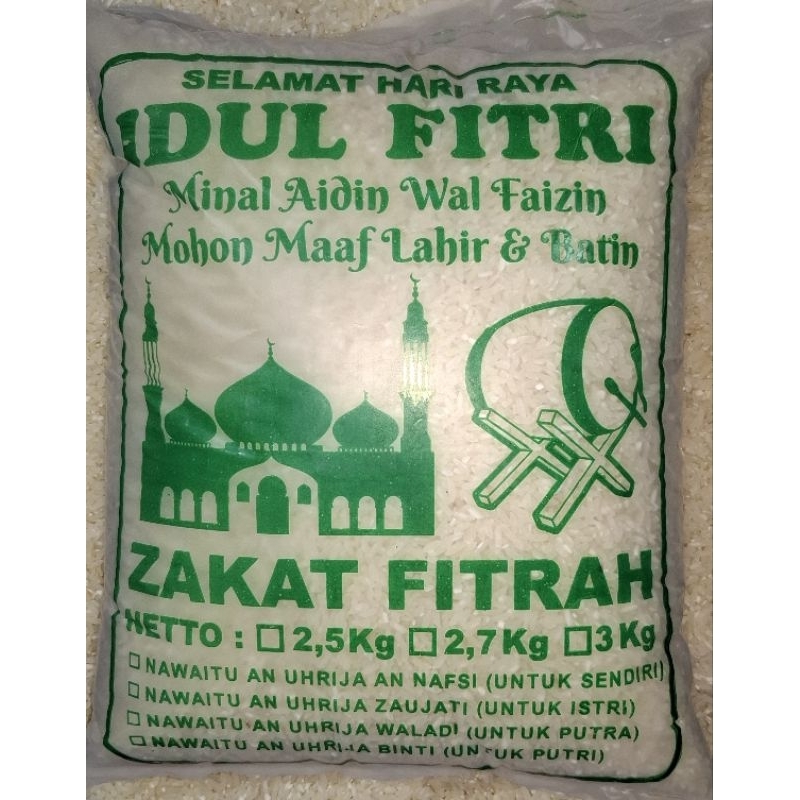 Jual Paket Beras Zakat Fitrah 3 Kg | Shopee Indonesia