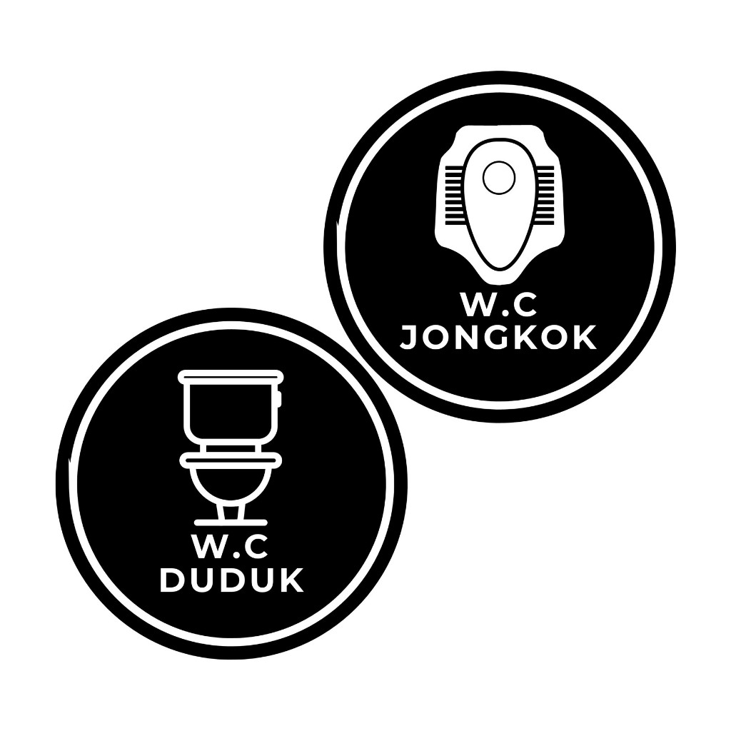 Jual Stiker WC Duduk Stiker WC jongkok Stiker Toilet | Shopee Indonesia