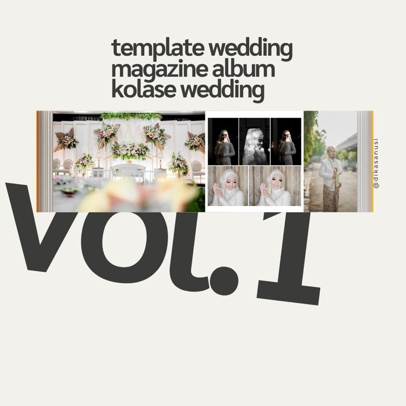 Jual template album kolase wedding magazine kekinian | Shopee Indonesia