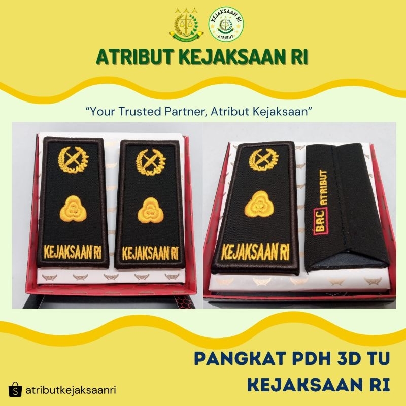 Jual ATRIBUT KEJAKSAAN RI - PANGKAT PDH TU GOLONGAN 3D KEJAKSAAN RI ...