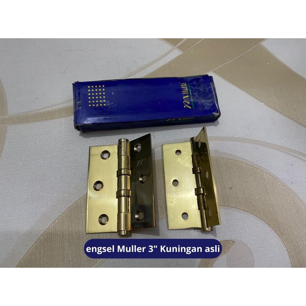 Jual engsel Muller 3" Kuningan asli | Shopee Indonesia