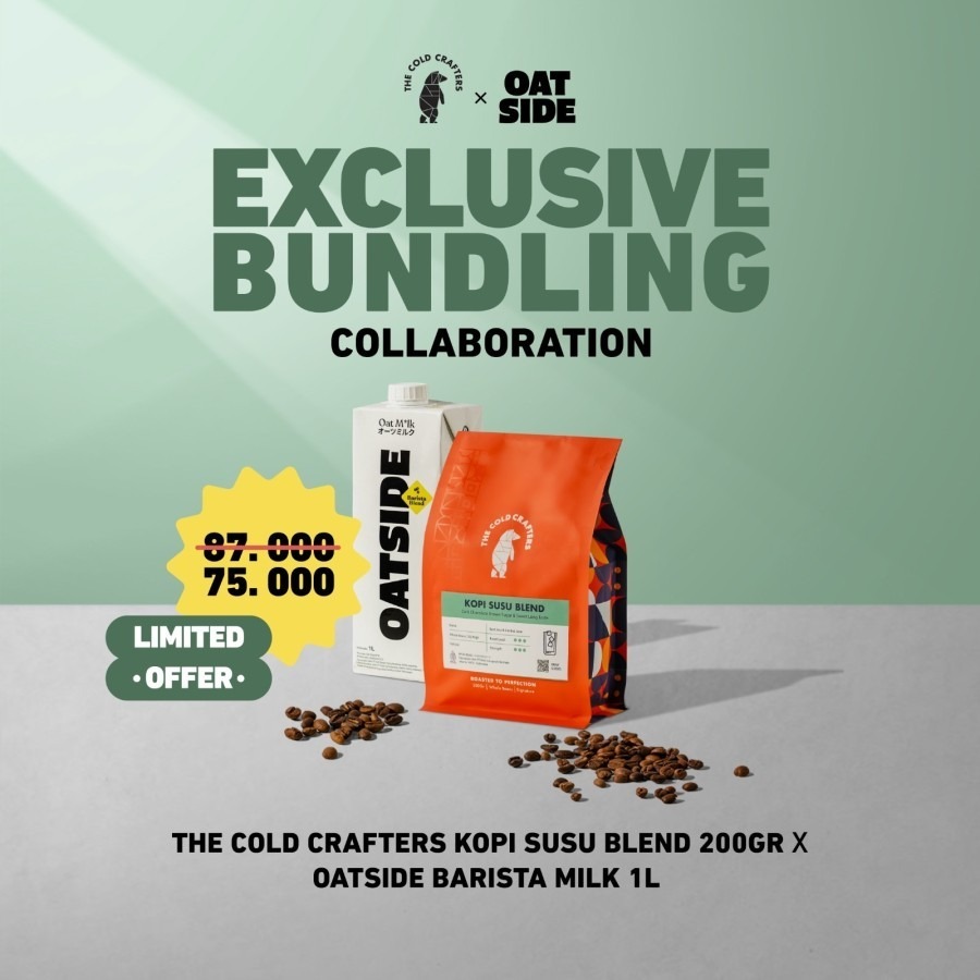 Jual Kolaborasi Eksklusif The Cold Crafters Kopi Susu Blend 200GR x ...