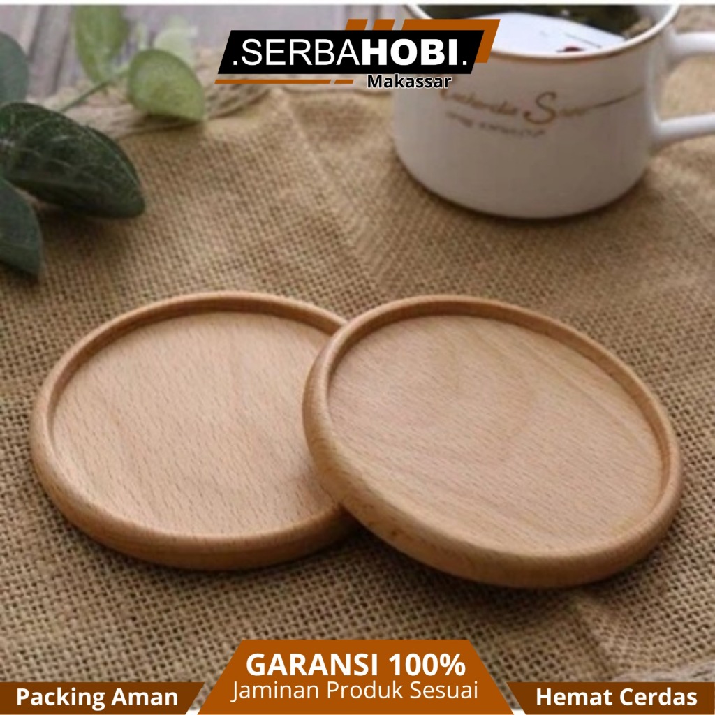 Jual Coaster Kayu Tatakan Gelas Bulat Aesthetic Ukuran 10Cm | Shopee ...