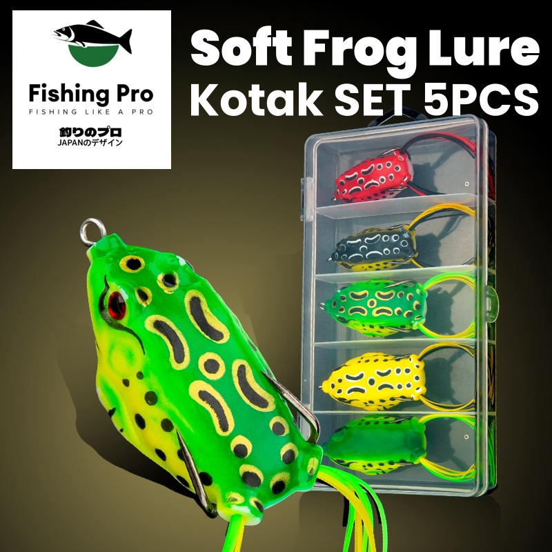 Jual SEAHUNTER Soft Frog Kodok Umpan Soft Lure 1 Set Box=8+11g, 4.9cm+ 5.5cm Umpan Pancing ...