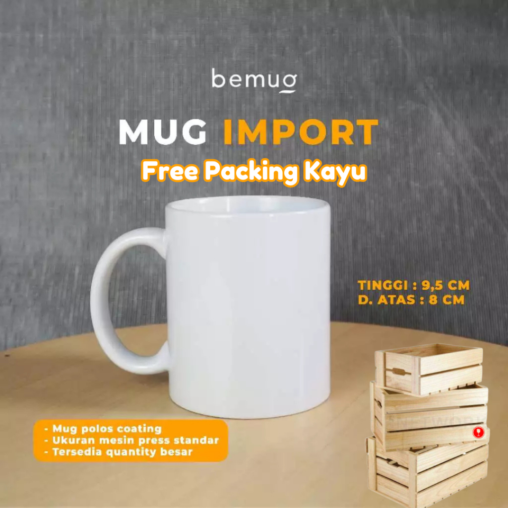 Jual MUG NK POLOS COATING - MUG POLOS UNTUK PRESS DIGITAL - BEMUG MUG ...