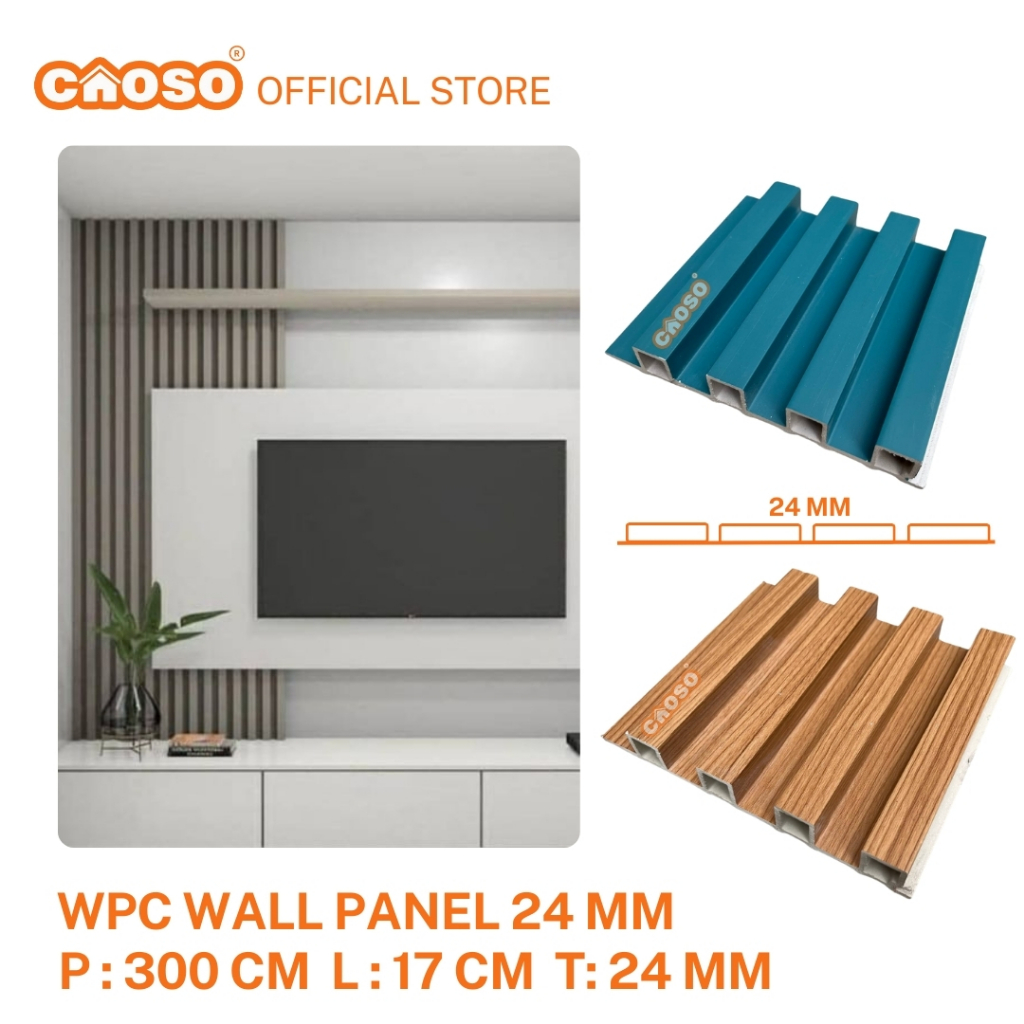 Jual WPC Wall Panel Dinding 3 Meter Backdrop tv | Wall Panel Wood panel ...