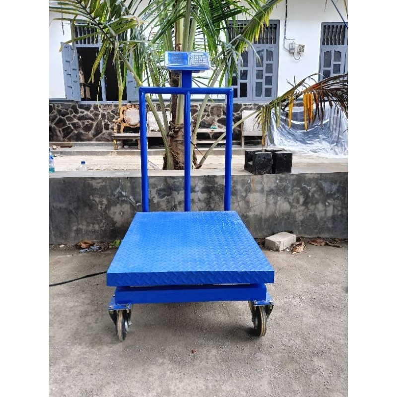 Jual timbangan duduk digital ada roda kapasitas 750kg size 60x80cm ...