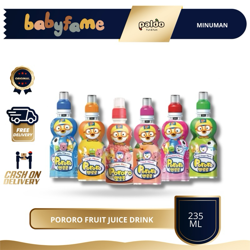 Jual PALDO PORORO FRUIT JUICE DRINK | 235 ML | MINUMAN | Shopee Indonesia
