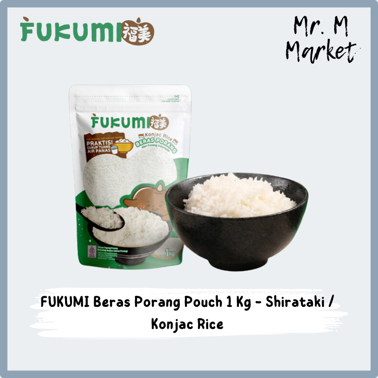 Jual FUKUMI Beras Porang 1 kg Shirataki Beras Konjac Rice Instant Halal ...