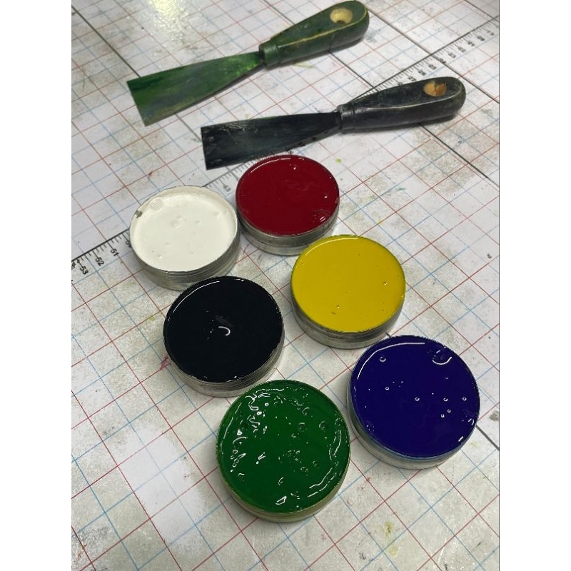 Jual Cat grafis 6 Warna - Cat printmaking Cat cukil Cat Grafika Tinta ...