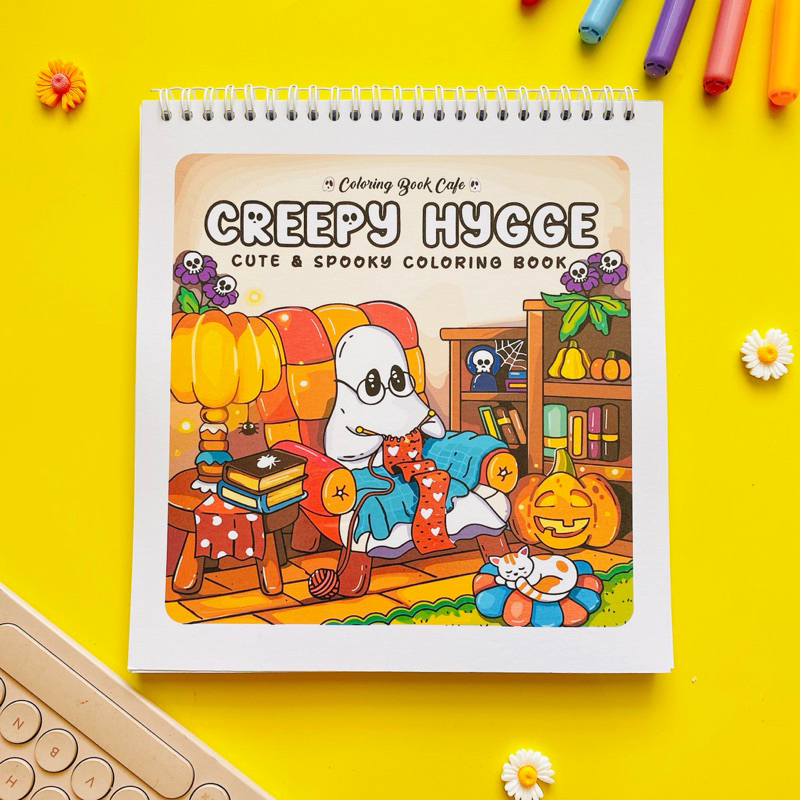 Jual Creepy Hygge Cute And Spooky Coloring Book - Buku Mewarnai Seram ...