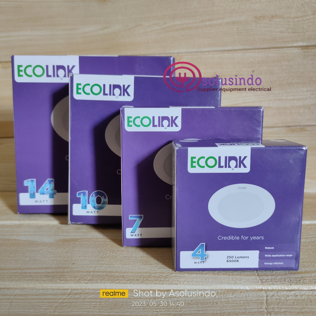 Jual DOWNLIGHT LED PANEL ECOLINK - 4W / 7W / 10W / 14W | Shopee Indonesia