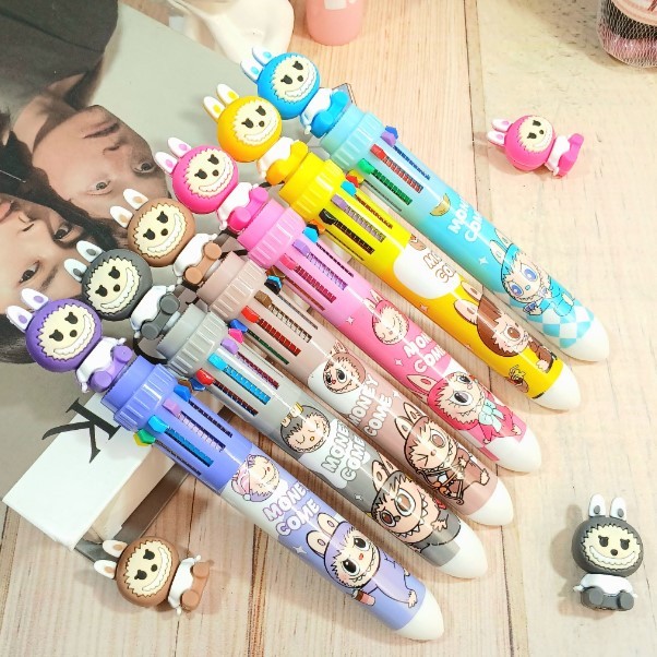 Jual PULPEN 10 WARNA MOTIF FANCY LABUBU / PEN CETEK 10 COLOUR 3D FANCY ...